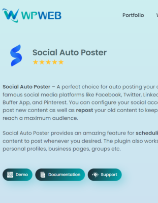 Social Auto Poster - WordPress Scheduler & Marketing Plugin