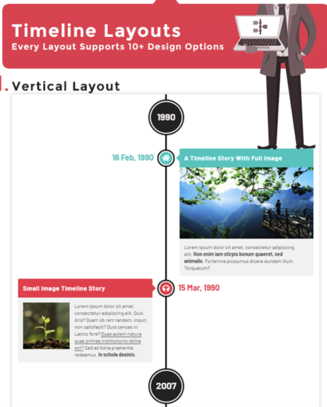 Cool Timeline Pro - Horizontal & Vertical Timeline Plugin For WordPress
