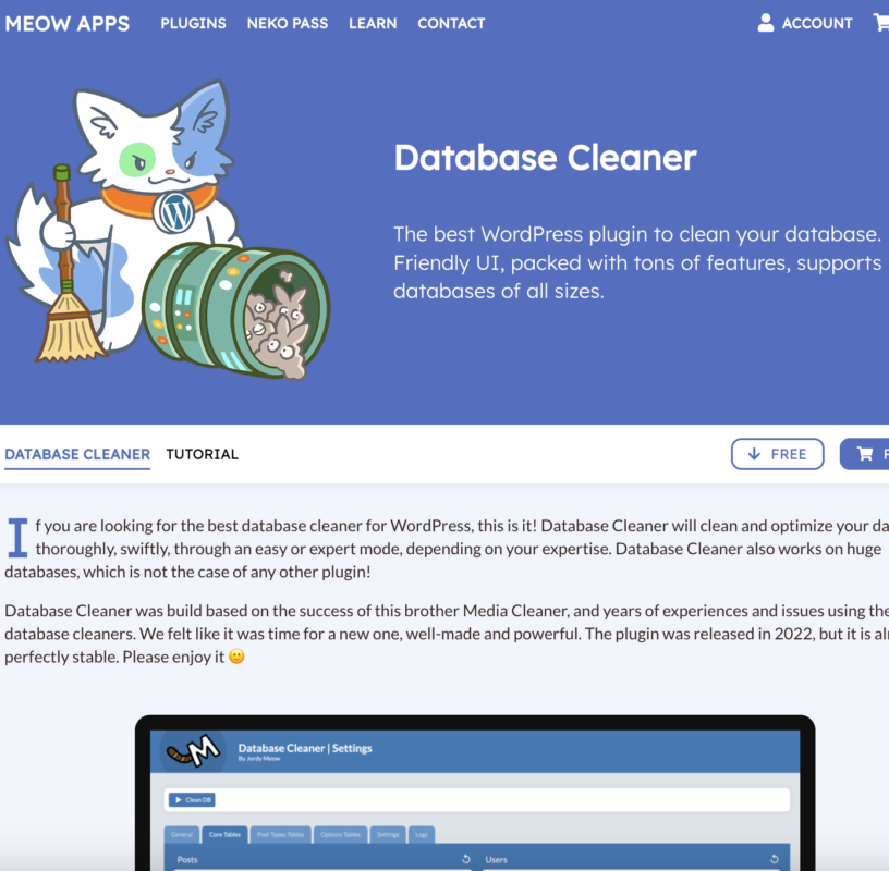 Meow Database Cleaner Pro: Clean, Optimize & Repair